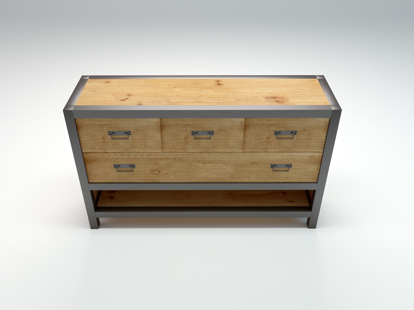 3d Industrial Console Model