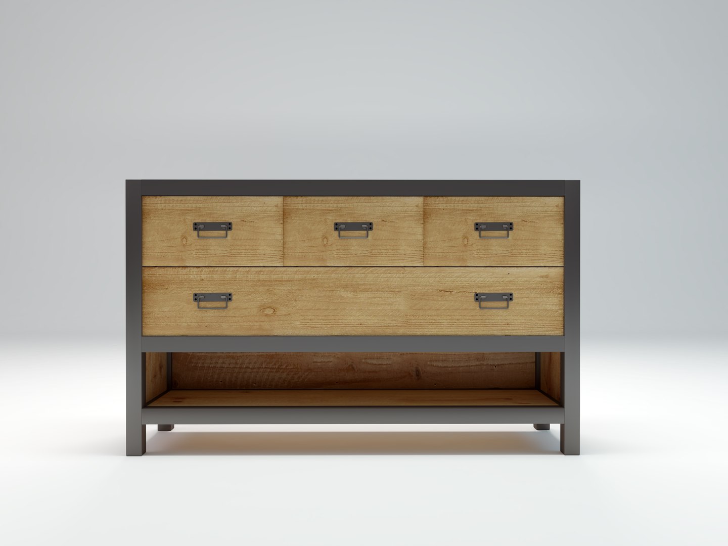 3d Industrial Console Model