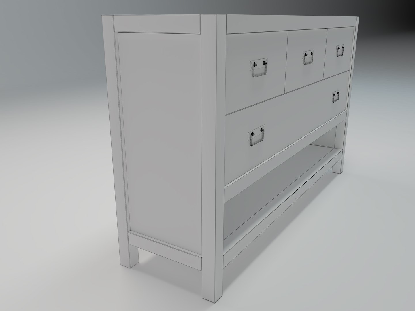 3d Industrial Console Model