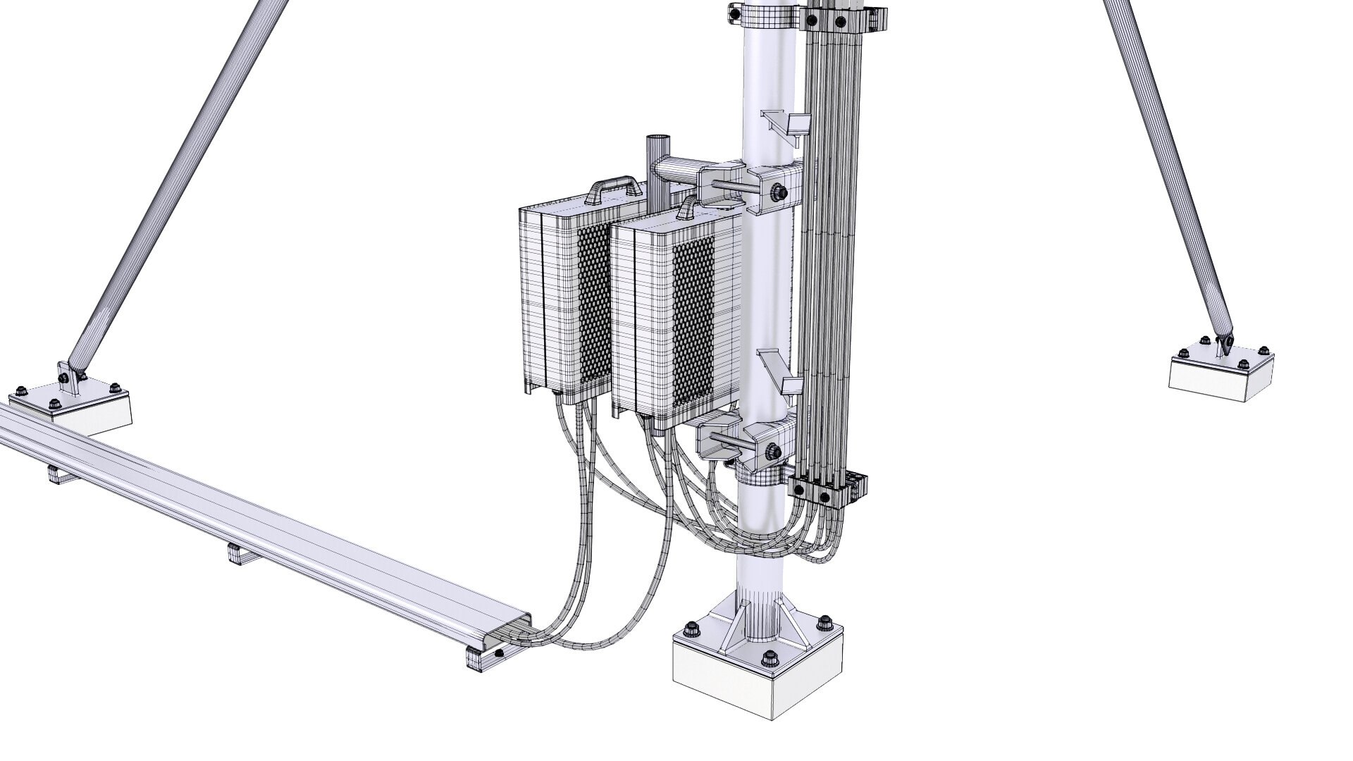 Base Transceiver Station BTS 59 And Base Station Box SET Model ...