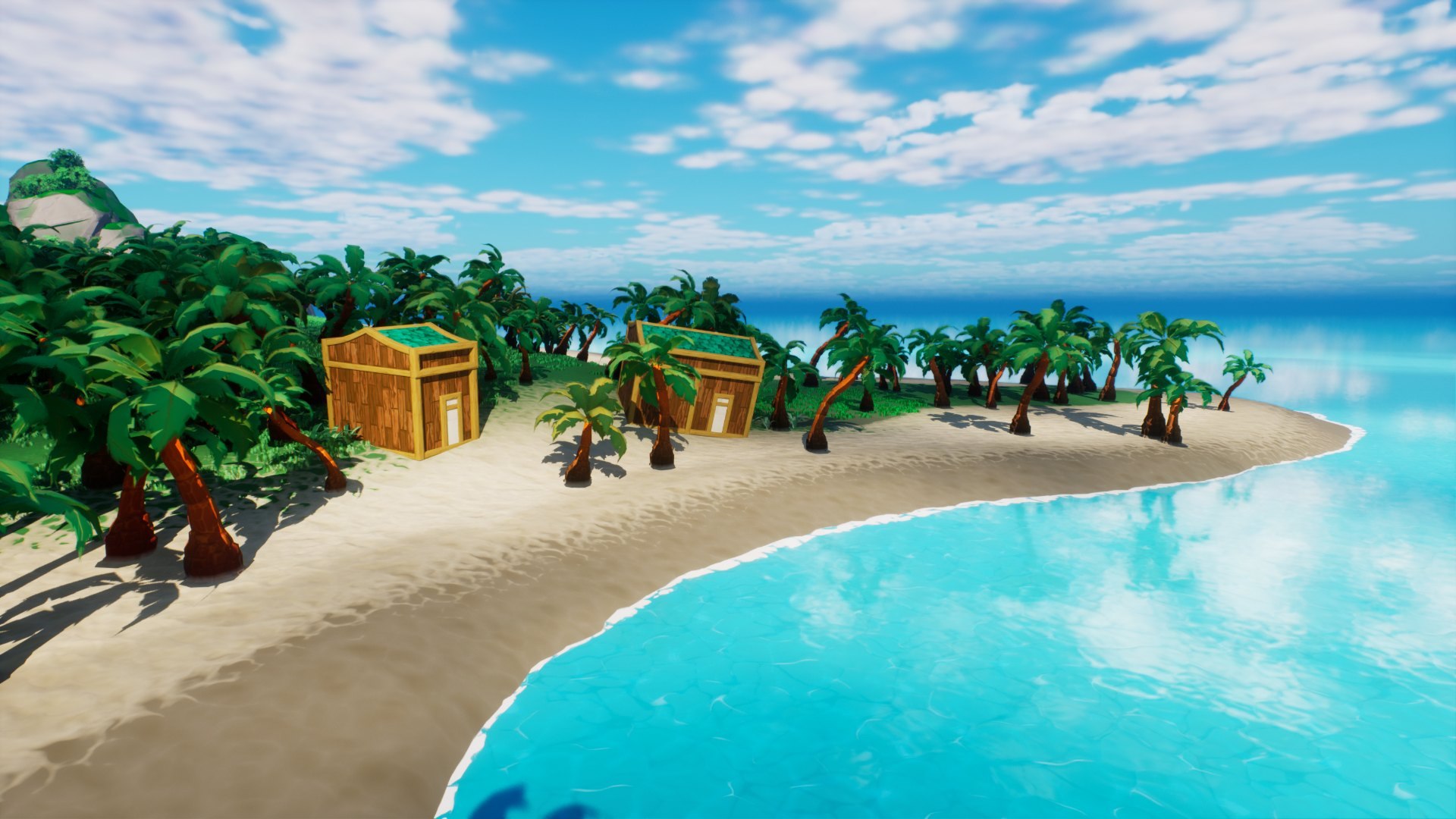 Stylized Beach Environment Unreal Engine 5 3D Model - TurboSquid 2018412
