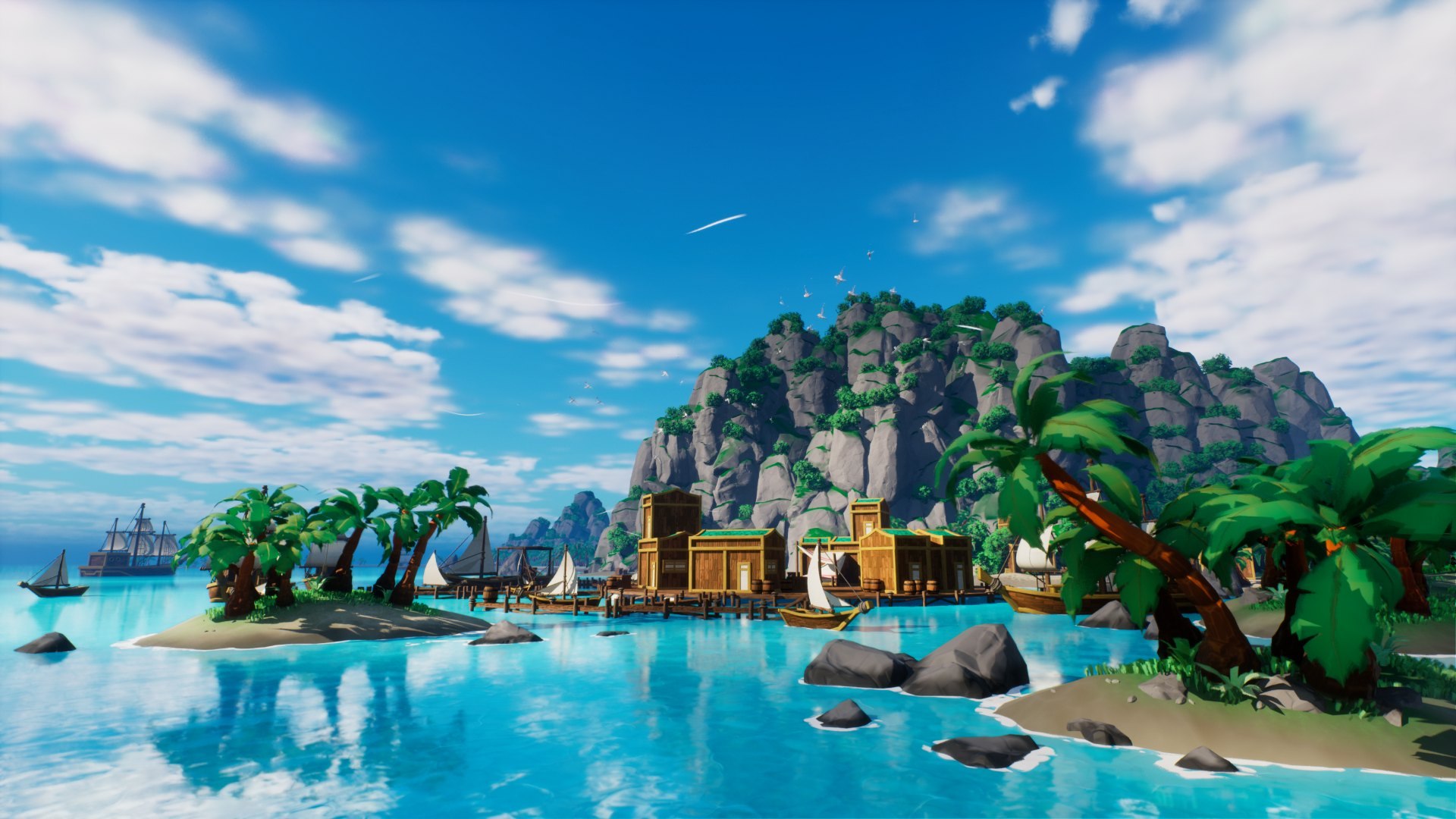 Stylized Beach Environment Unreal Engine 5 3D Model - TurboSquid 2018412