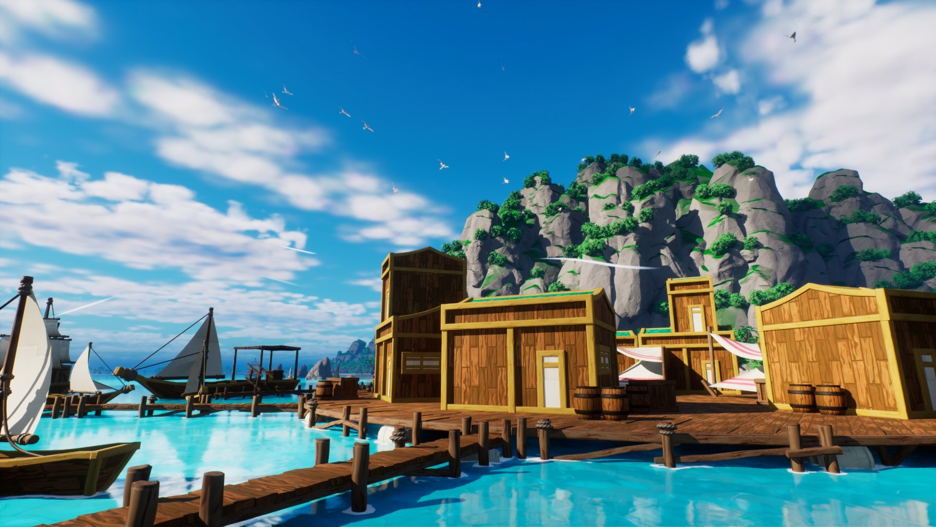 Stylized Beach Environment Unreal Engine 5 3D Model - TurboSquid 2018412