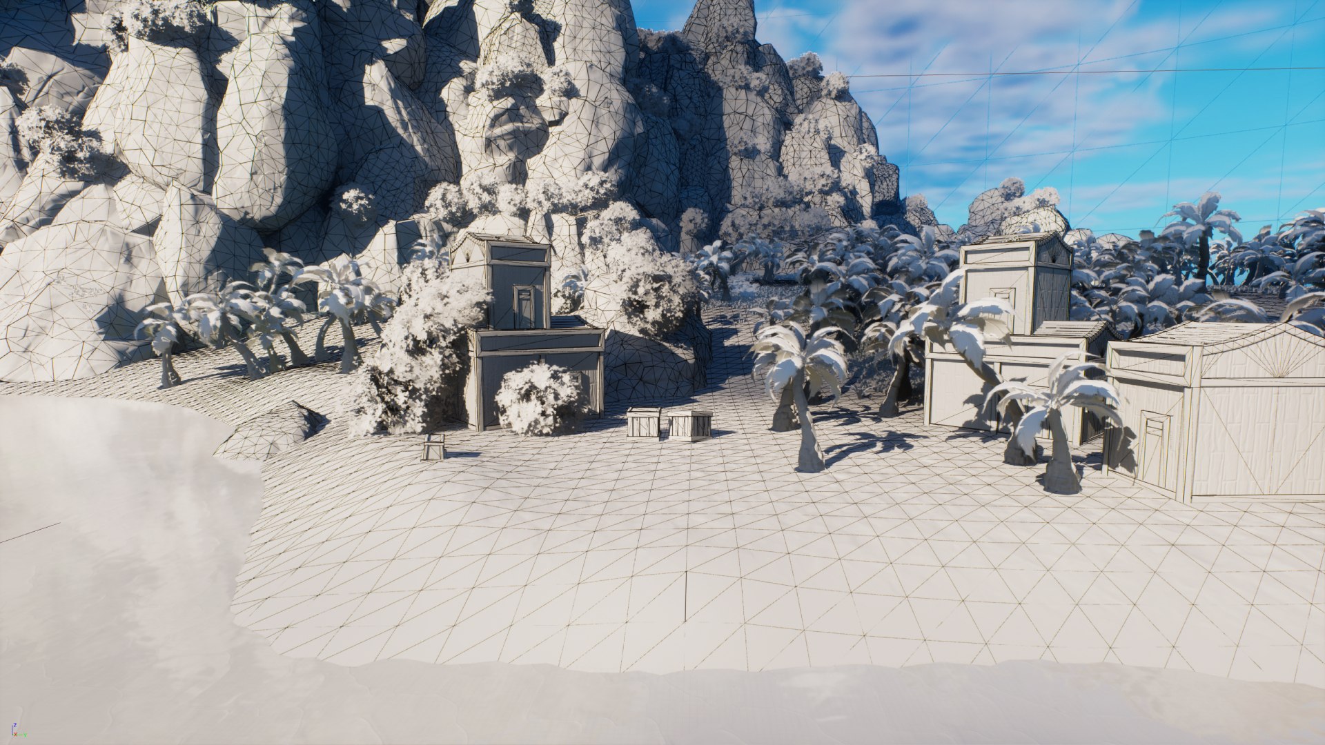 Stylized Beach Environment Unreal Engine 5 3D Model - TurboSquid 2018412