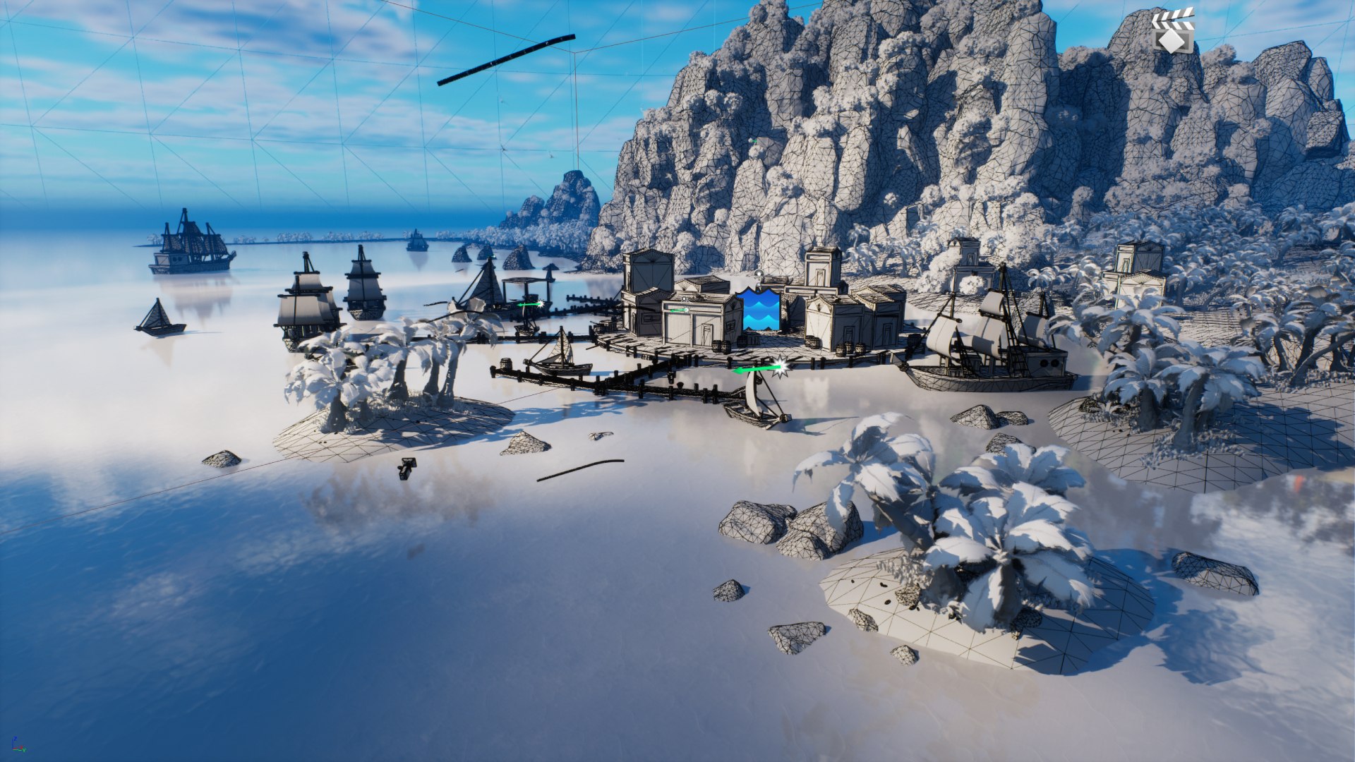 Stylized Beach Environment Unreal Engine 5 3D Model - TurboSquid 2018412