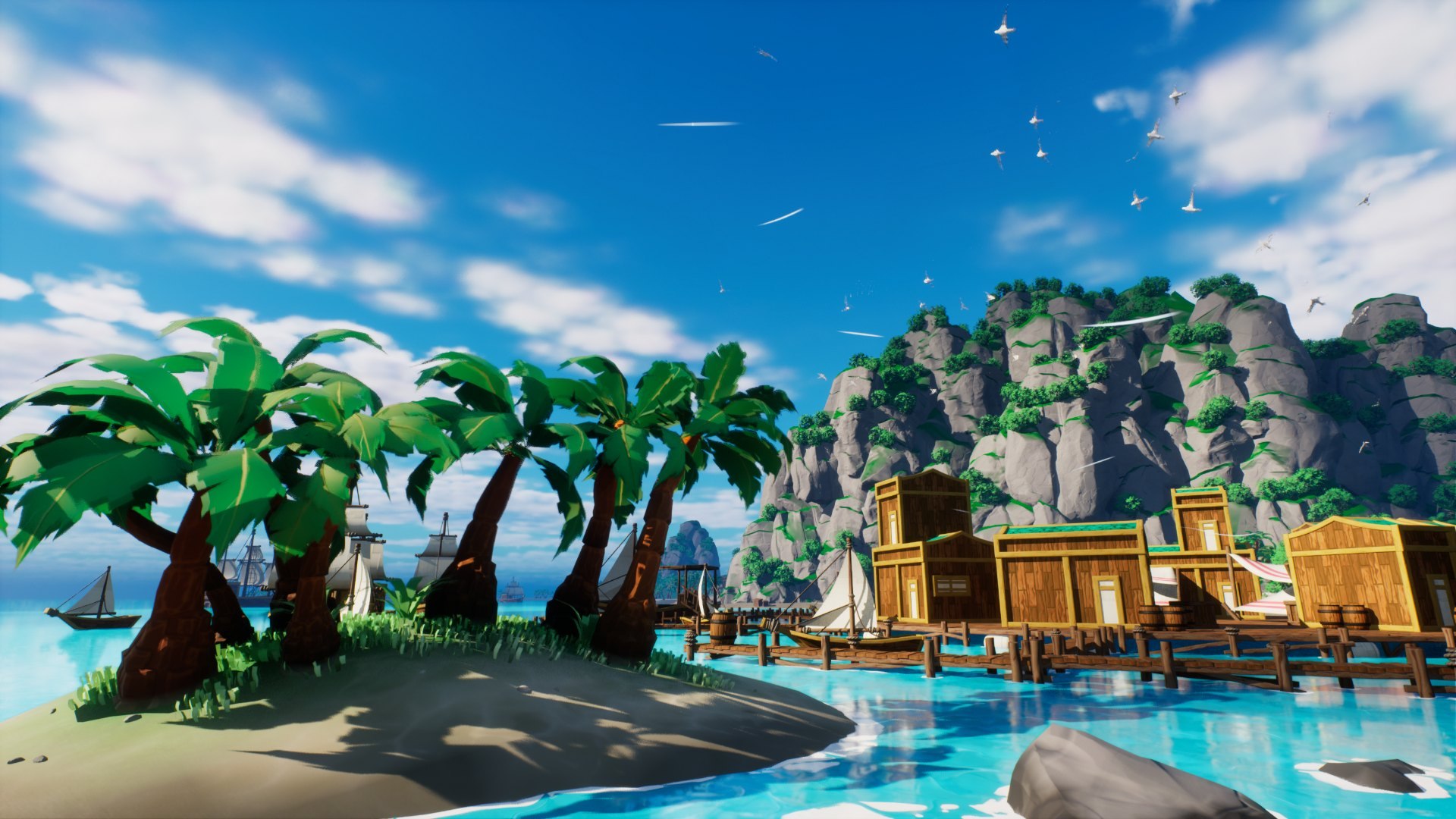 Stylized Beach Environment Unreal Engine 5 3D Model - TurboSquid 2018412