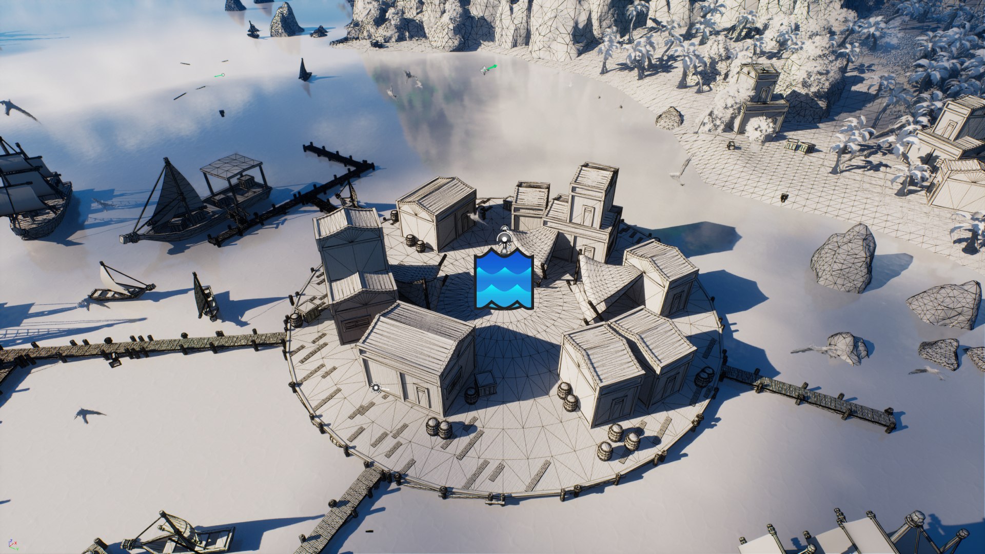 Stylized Beach Environment Unreal Engine 5 3D Model - TurboSquid 2018412