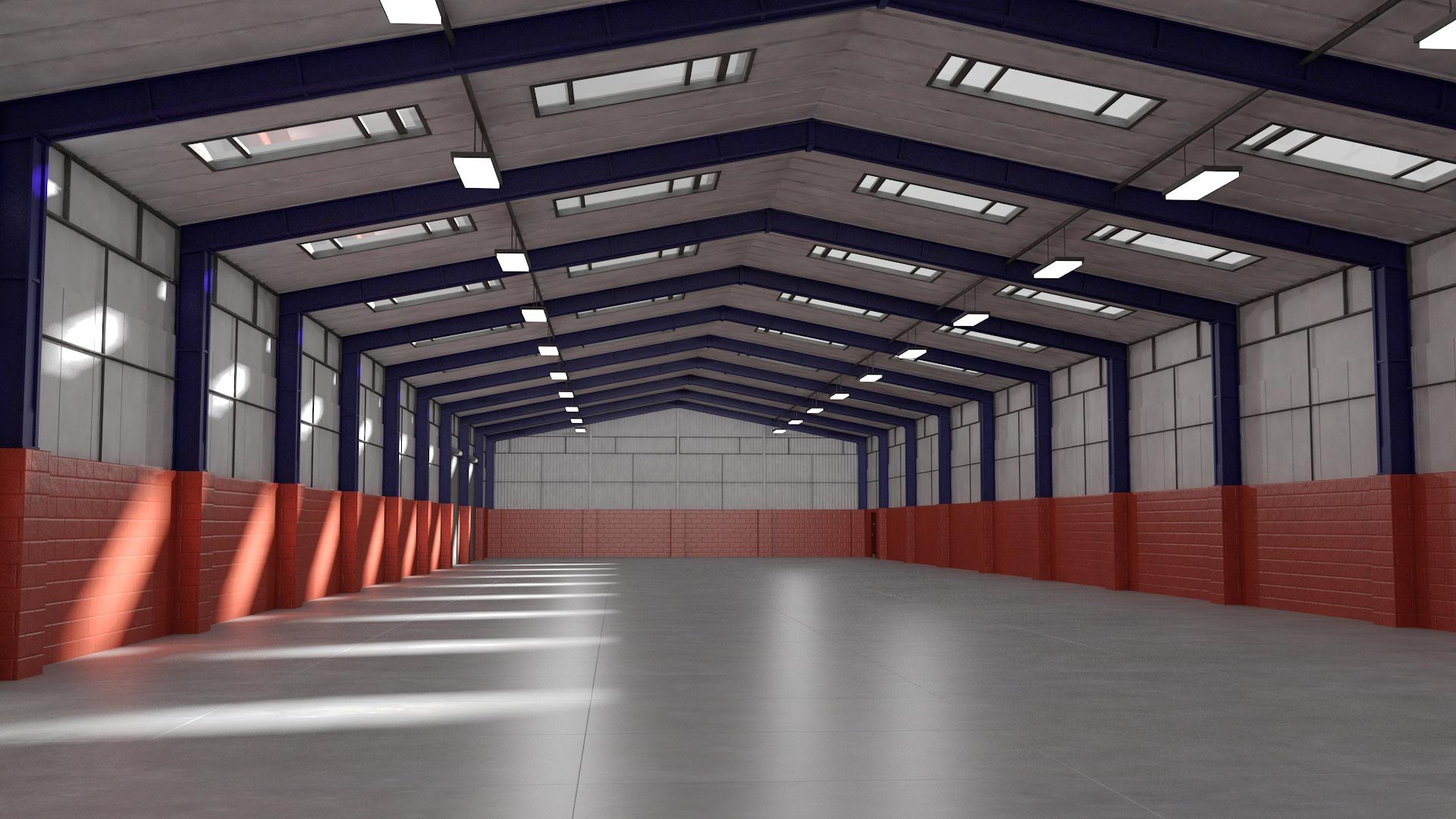 3D Model Warehouse Interior And Exterior PBR 01 - TurboSquid 2198414