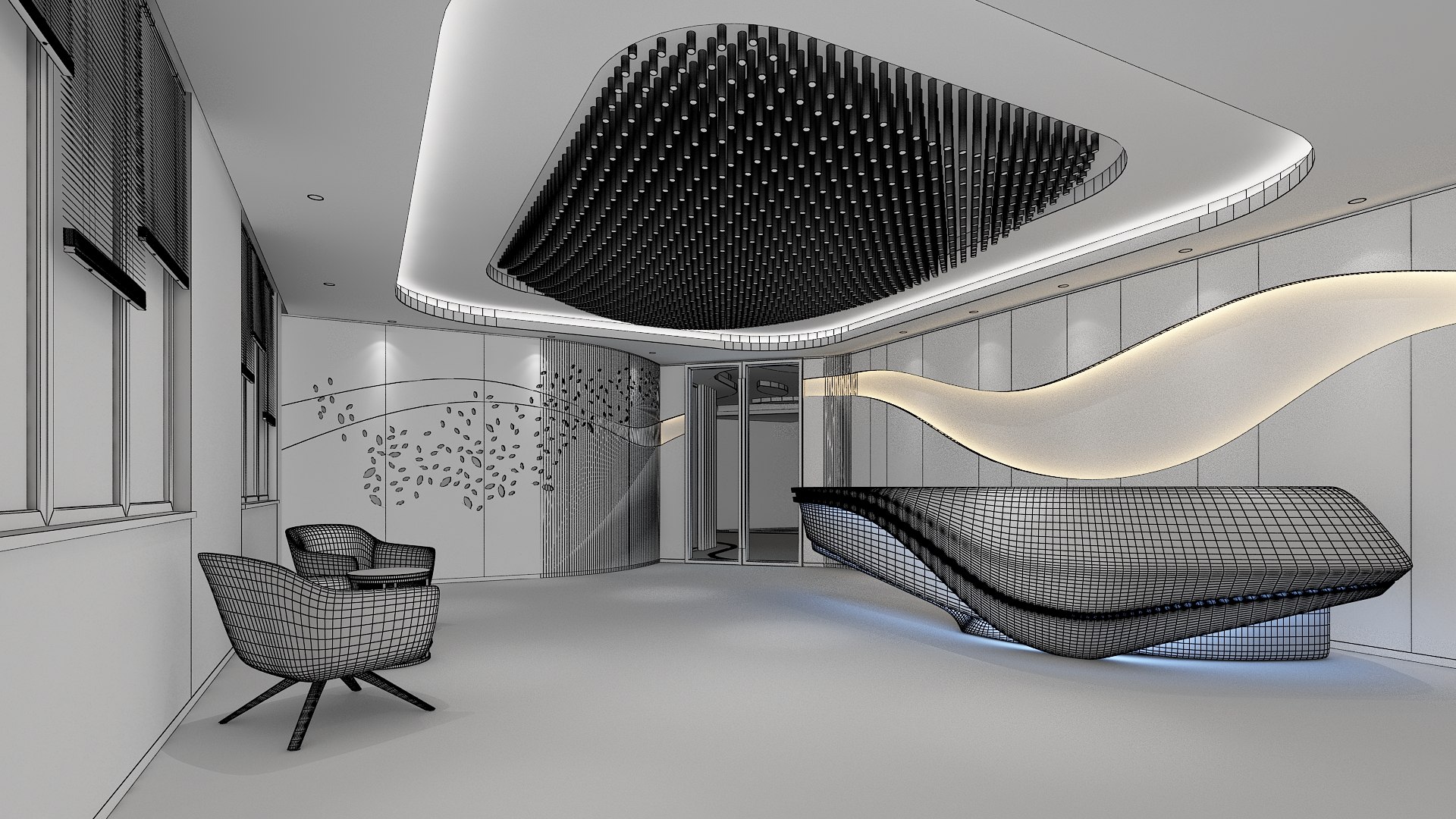 3D Lobby Reception 10 model - TurboSquid 2181984