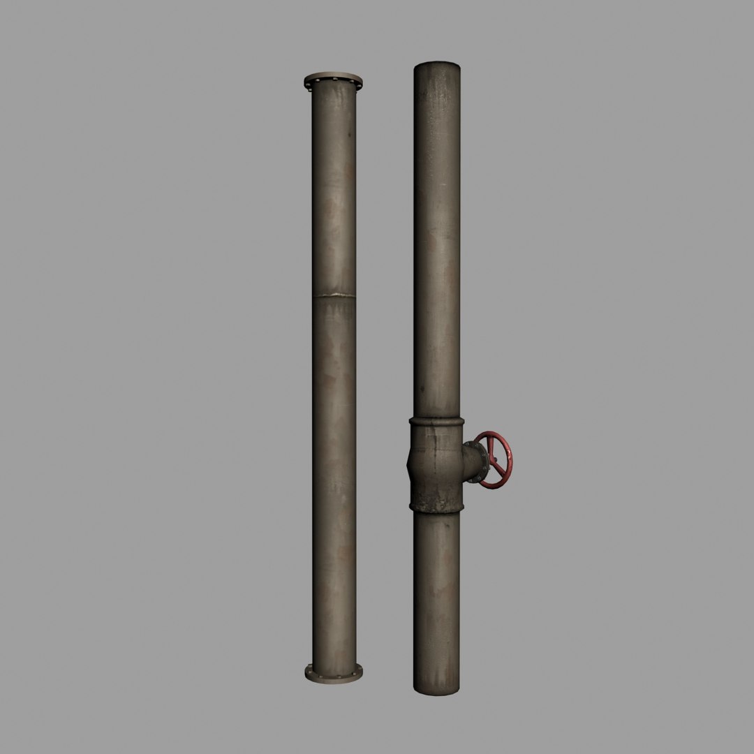 3d Pipes Set Model