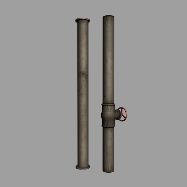 3d pipes set model