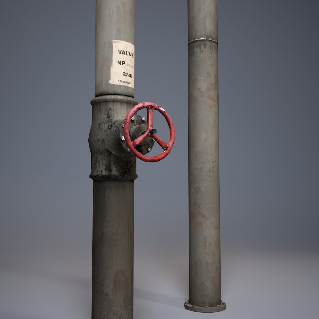 3d Pipes Set Model