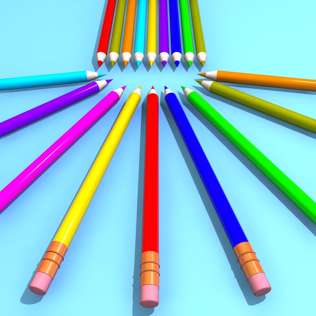 Free Max Model Pencil Colored