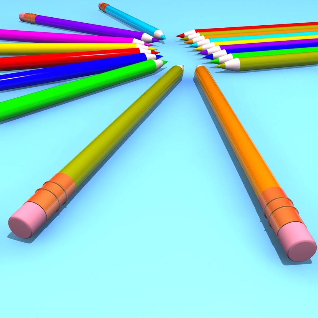 Free Max Model Pencil Colored