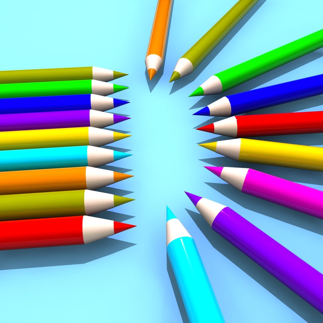 Free Max Model Pencil Colored