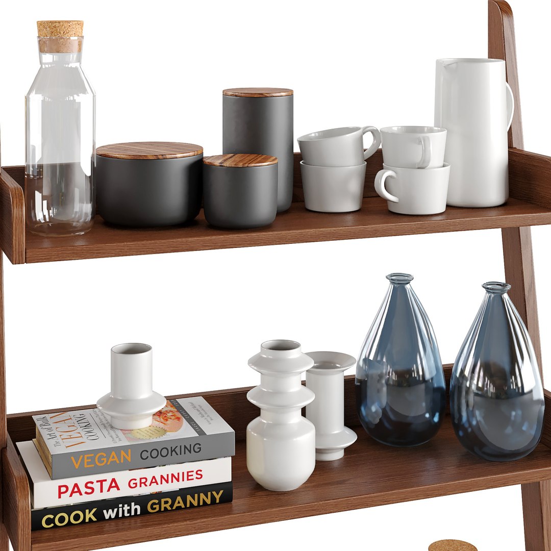 Studio Ladder Shelf 3D - TurboSquid 2267747