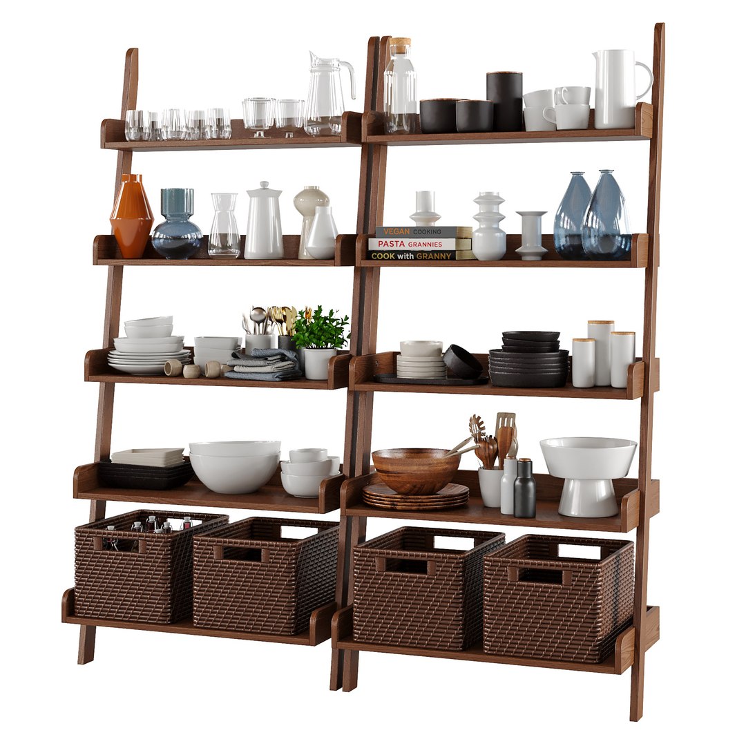 Studio Ladder Shelf 3D - TurboSquid 2267747