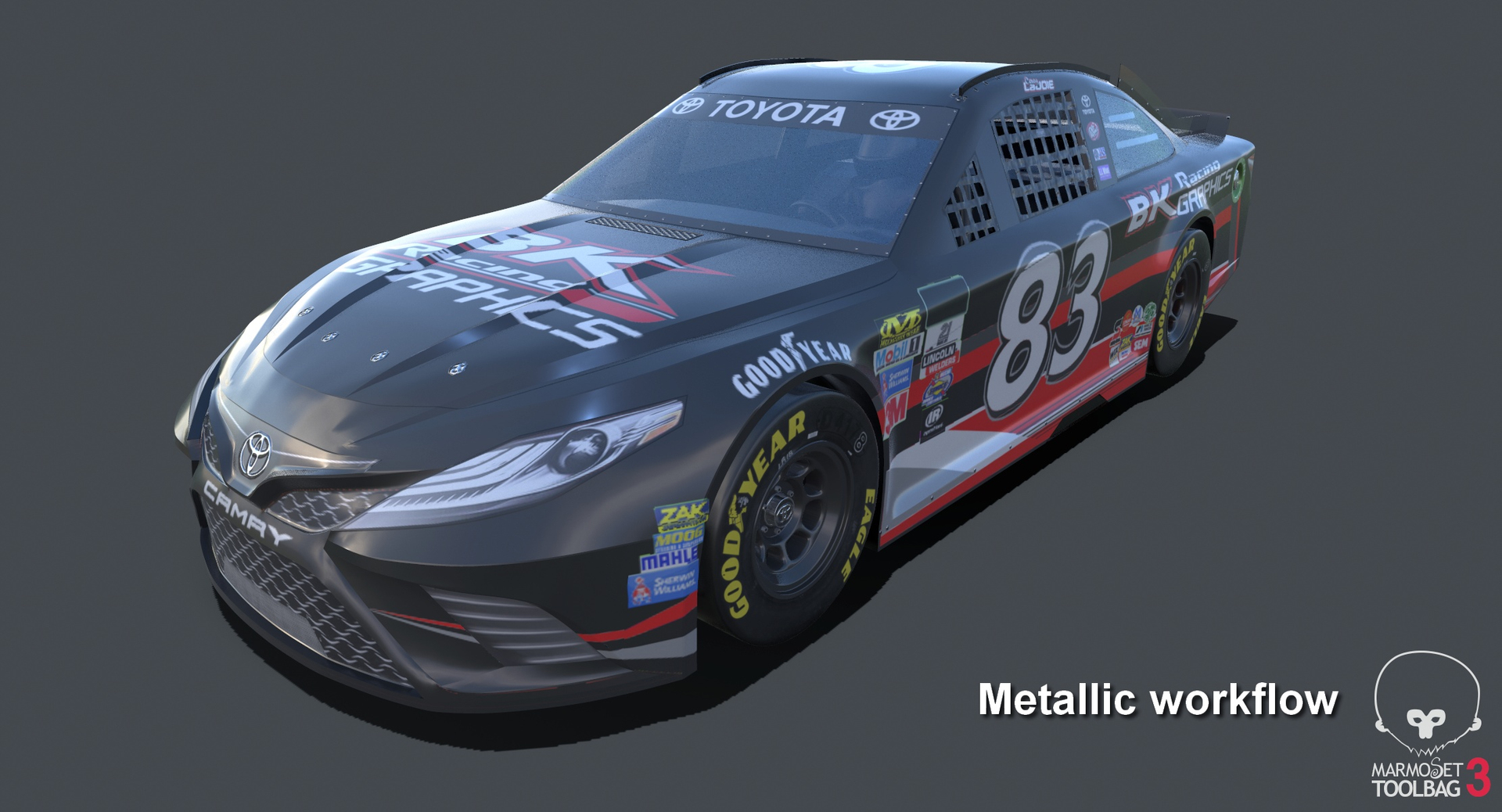 3D model bk racing nascar season - TurboSquid 1246936