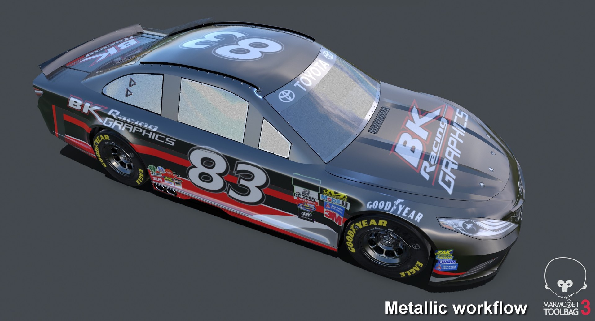 3D model bk racing nascar season - TurboSquid 1246936