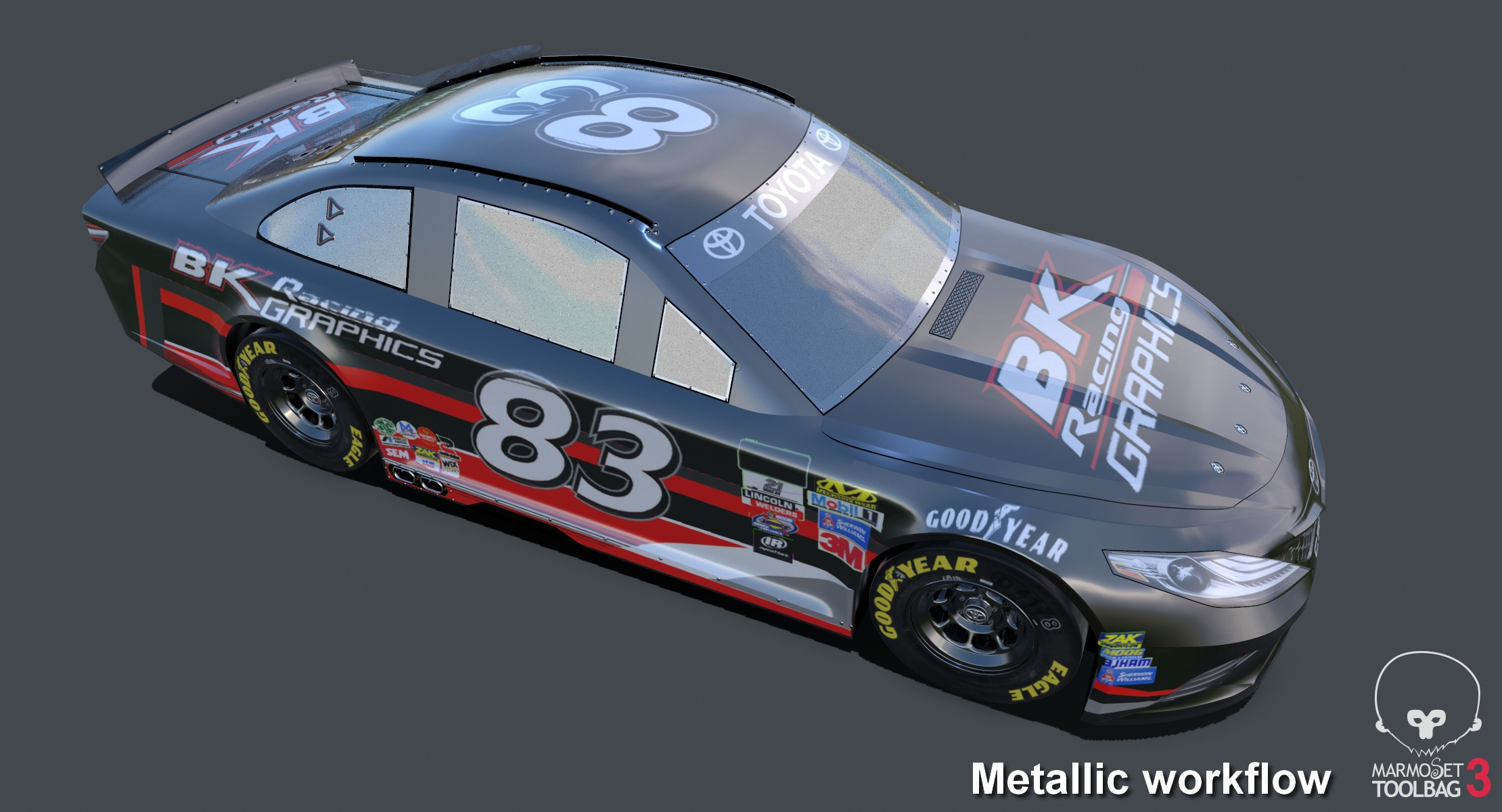 3D model bk racing nascar season - TurboSquid 1246936