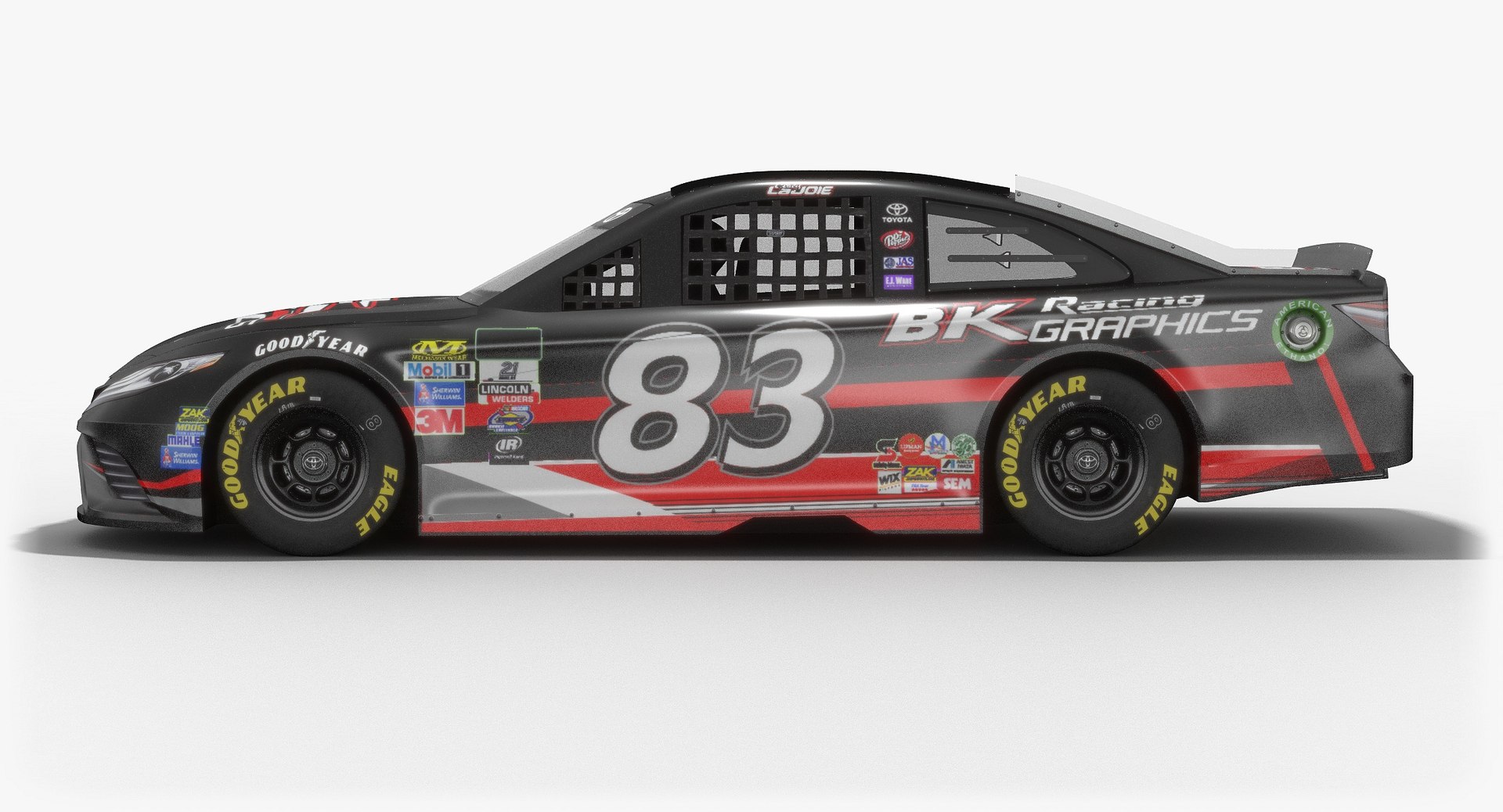 3D model bk racing nascar season - TurboSquid 1246936