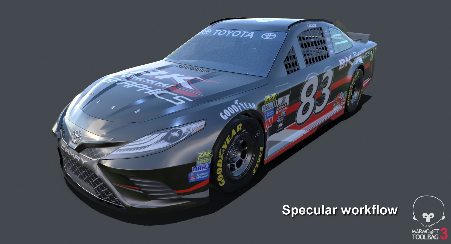 3D model bk racing nascar season - TurboSquid 1246936
