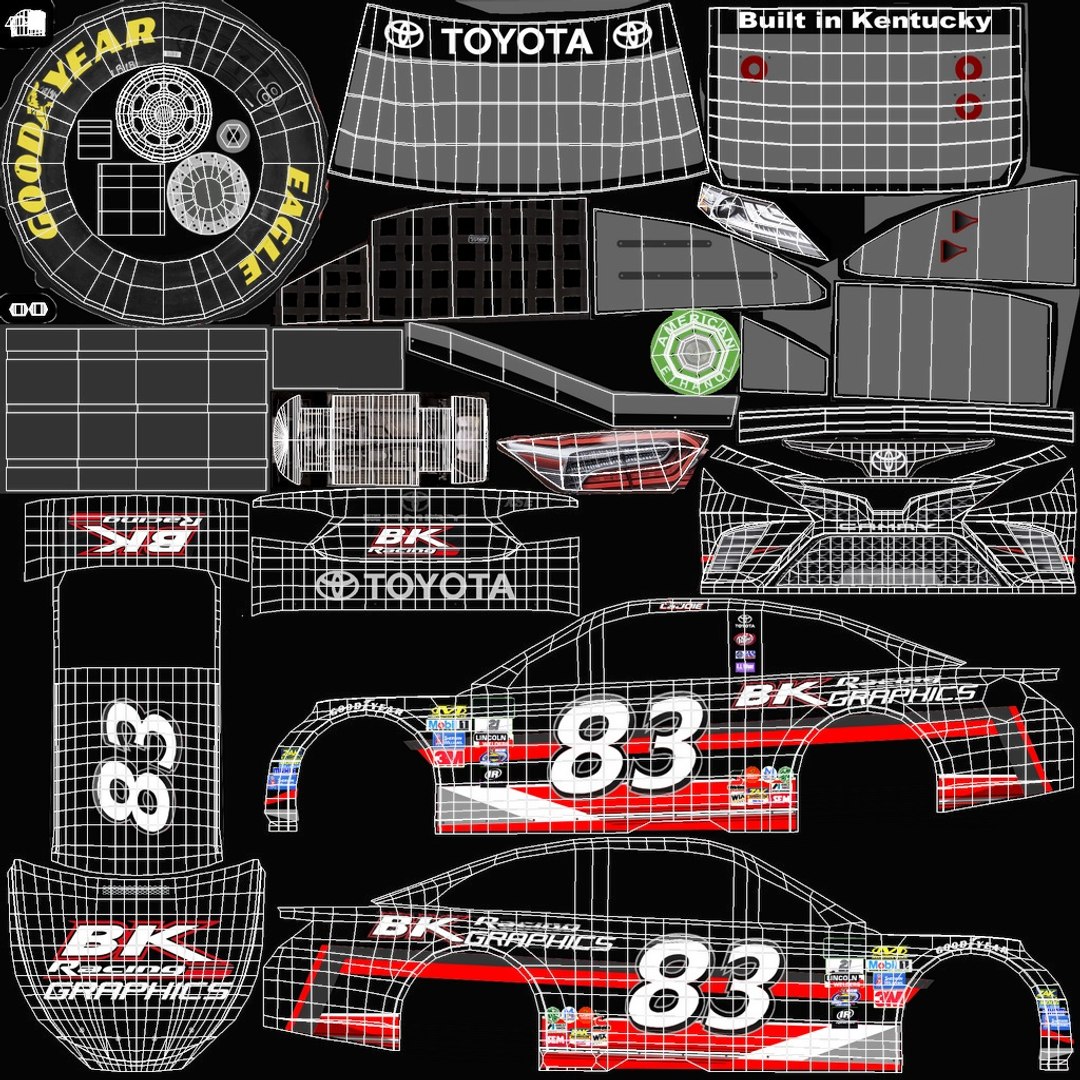 3D model bk racing nascar season - TurboSquid 1246936