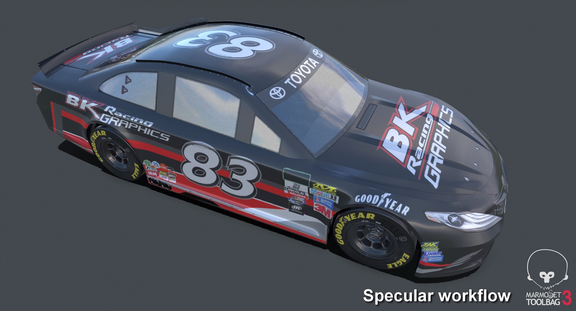 3D model bk racing nascar season - TurboSquid 1246936