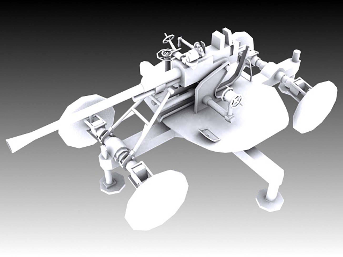 3D 37mm M1939 Automatic Air Model - TurboSquid 1300362