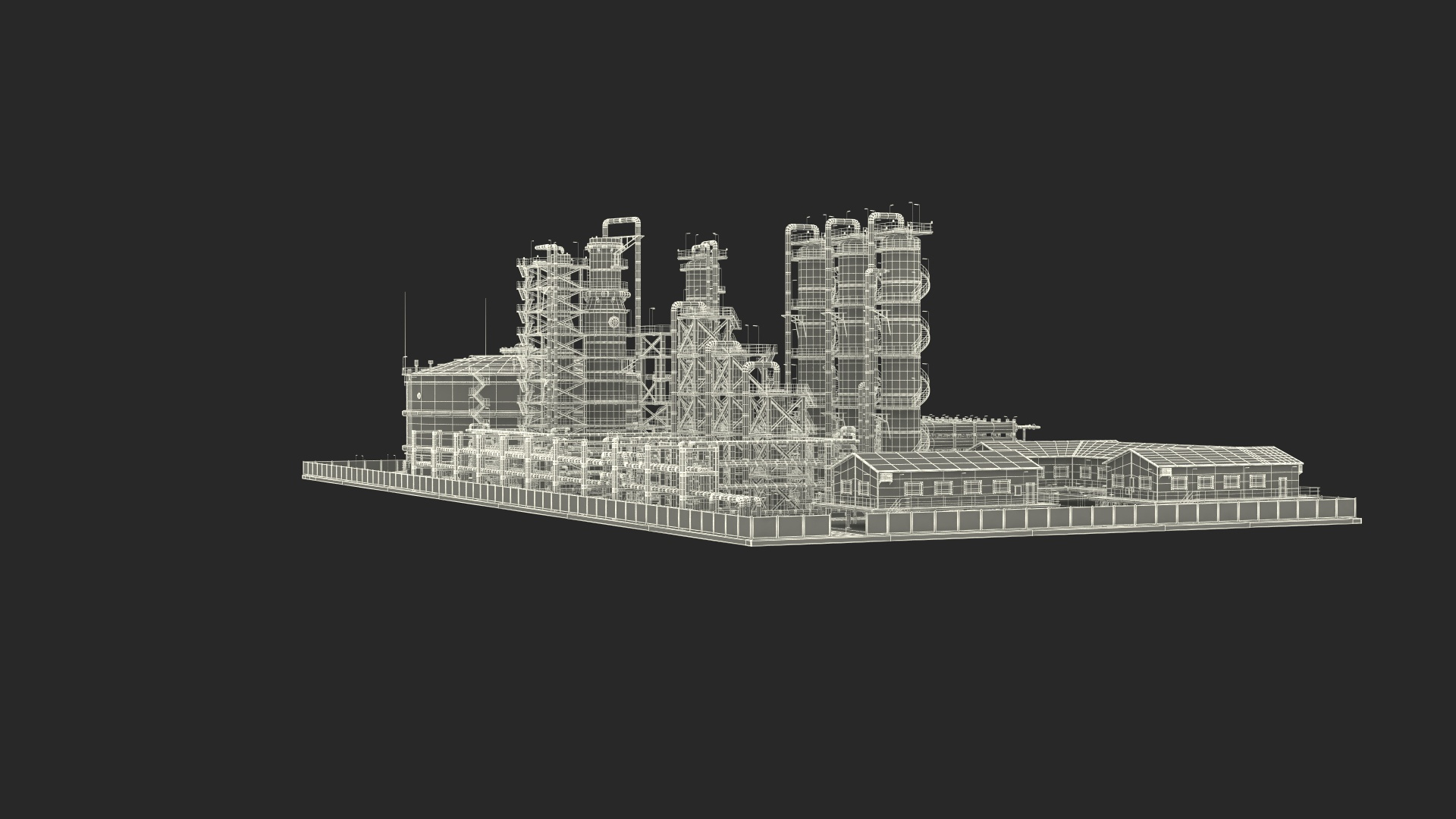 3D Fuel Refinery Model - TurboSquid 2313986