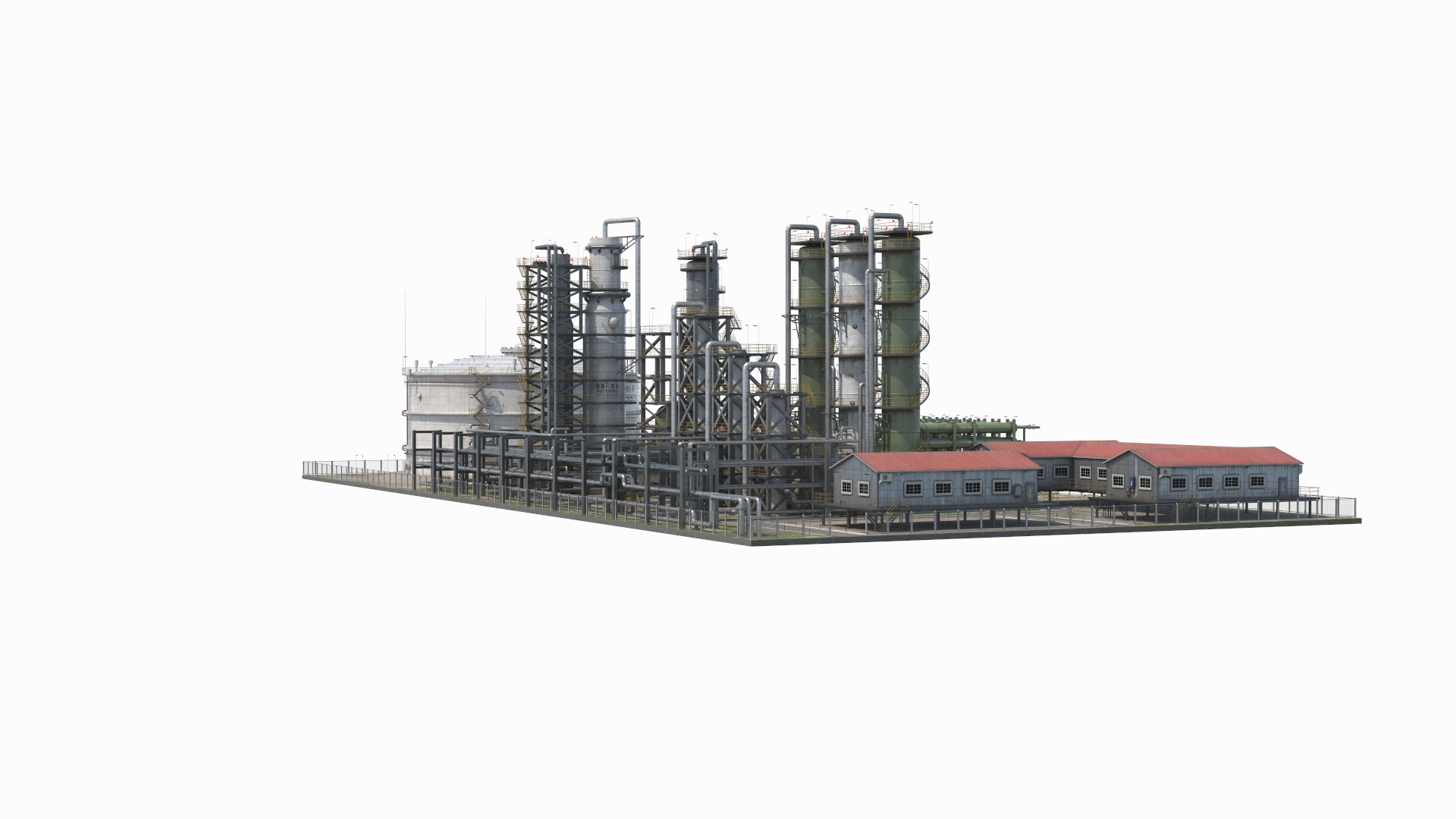 3D Fuel Refinery Model - TurboSquid 2313986