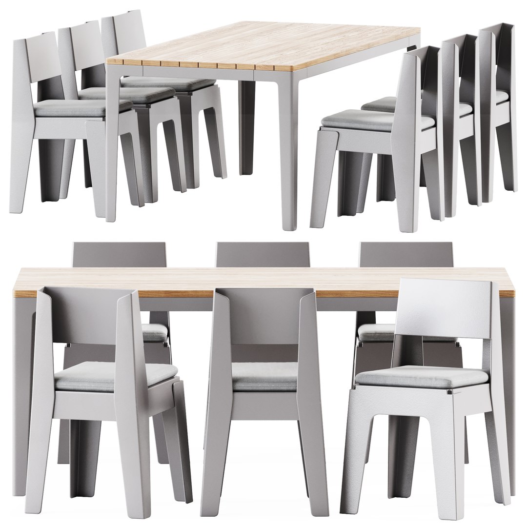 3D Butter Chair And Tuck Table Rectangle By DesignByThem - TurboSquid 2051339