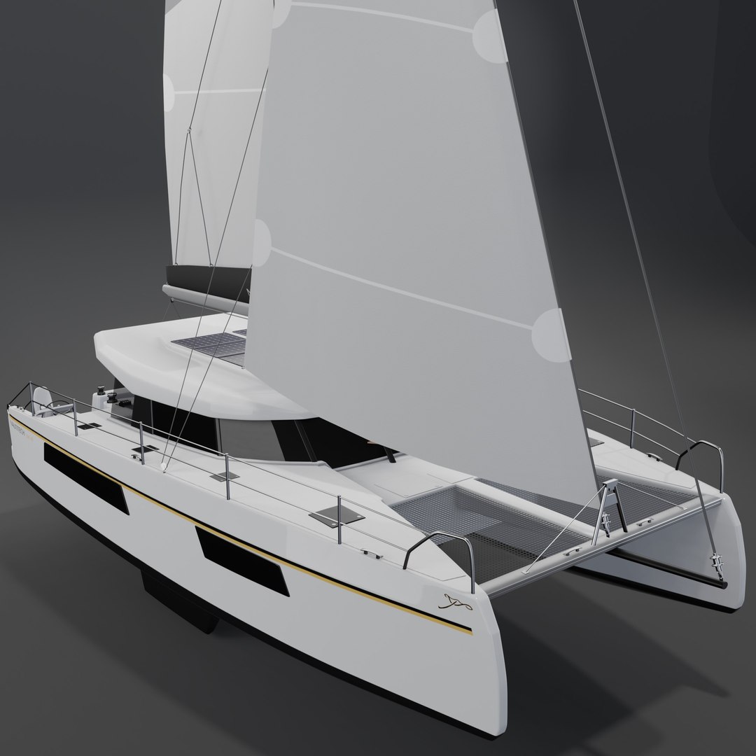 Nautitech 48 Open BAVARIA 3D Catamaran PBR 3D - TurboSquid 2308267