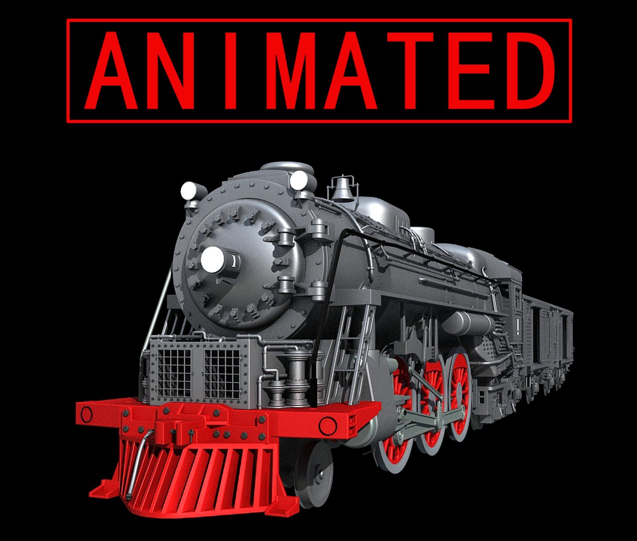 Trains Engines 3d Model