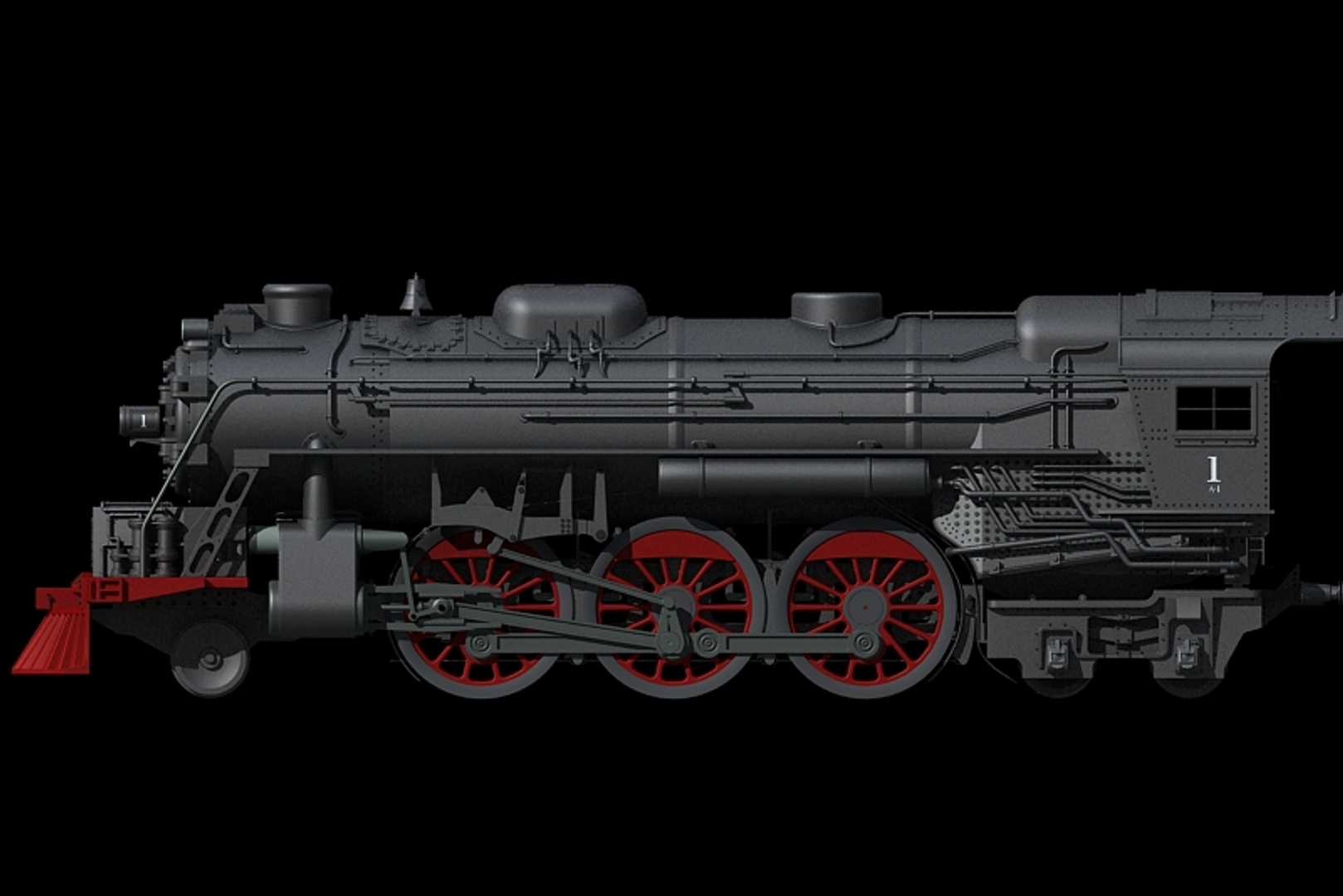 Trains Engines 3d Model