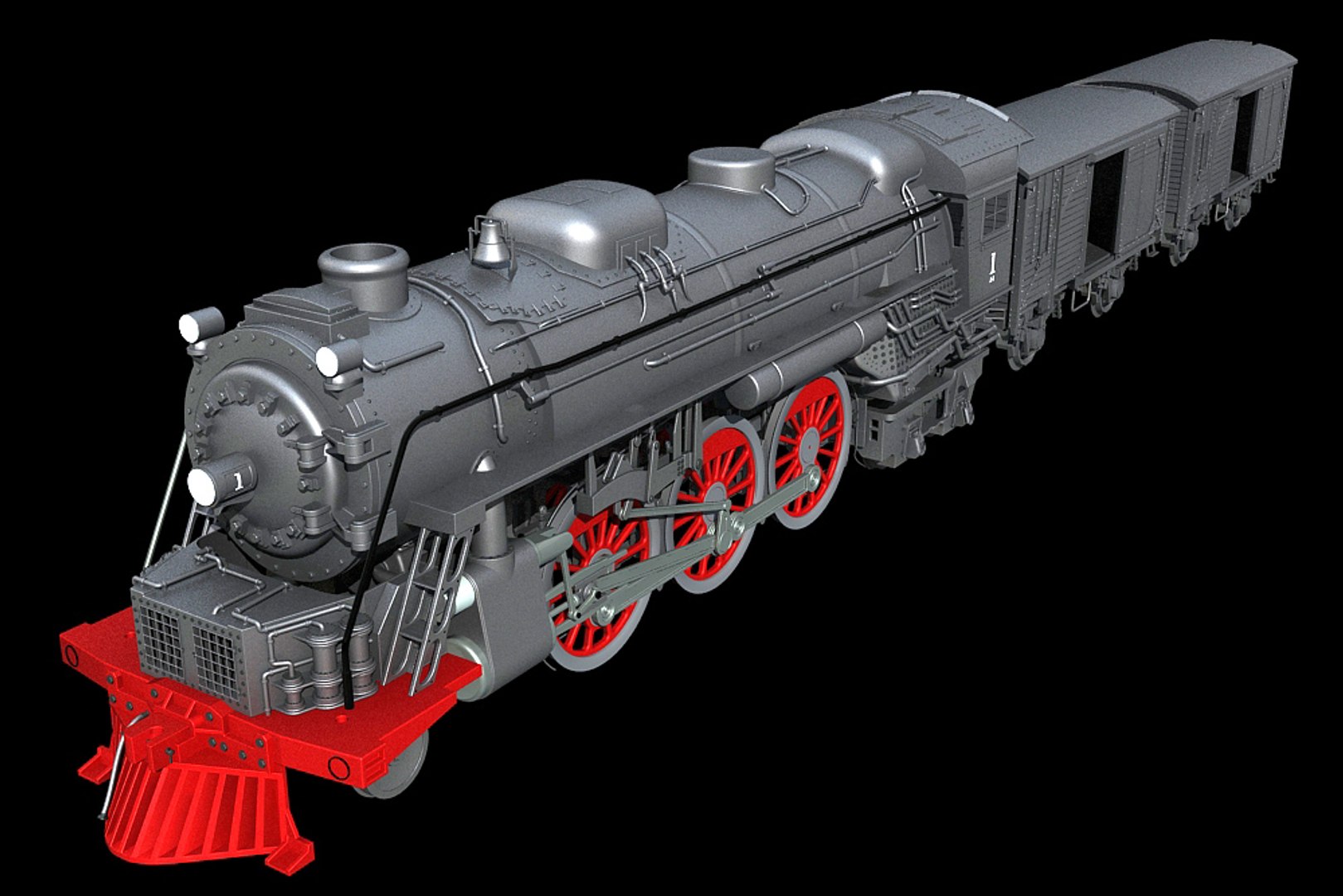 Trains Engines 3d Model