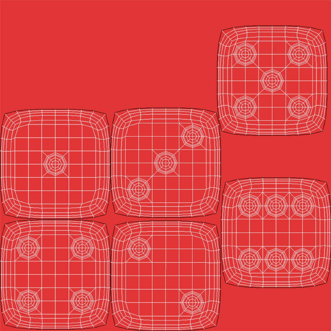3D Red Dice Model - TurboSquid 2146418