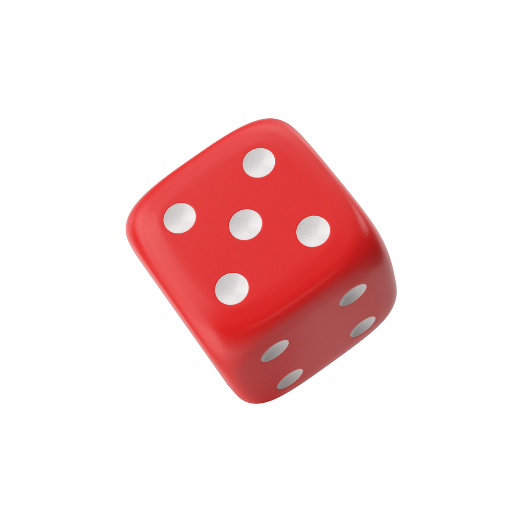3D Red Dice Model - TurboSquid 2146418