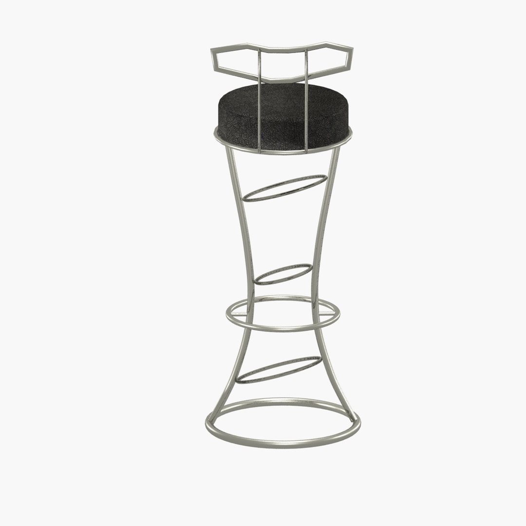 3D Modern Bar Stools Model - TurboSquid 1341474