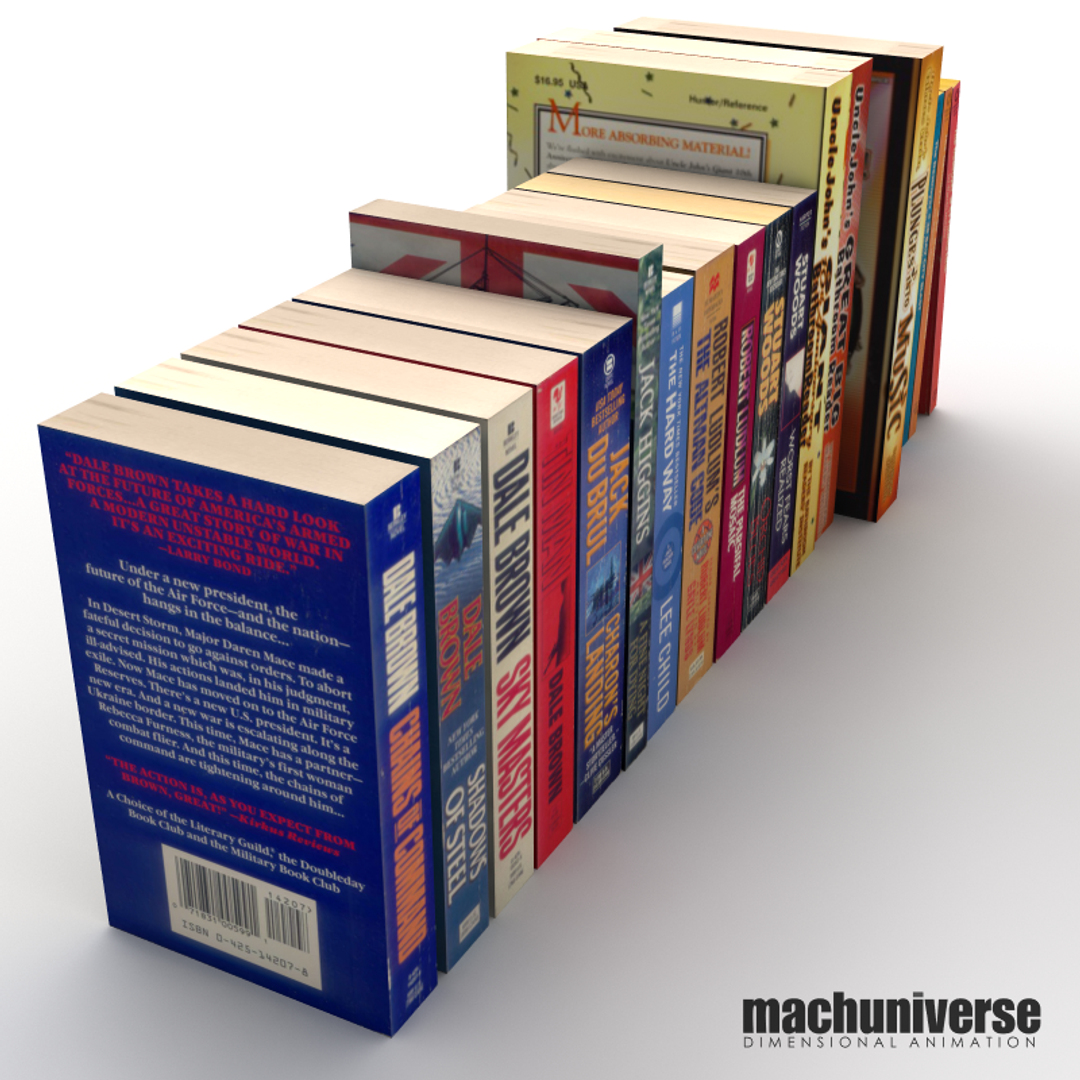 paperback books 3d lwo