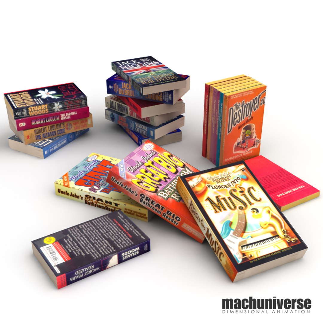 Paperback Books 3d Lwo