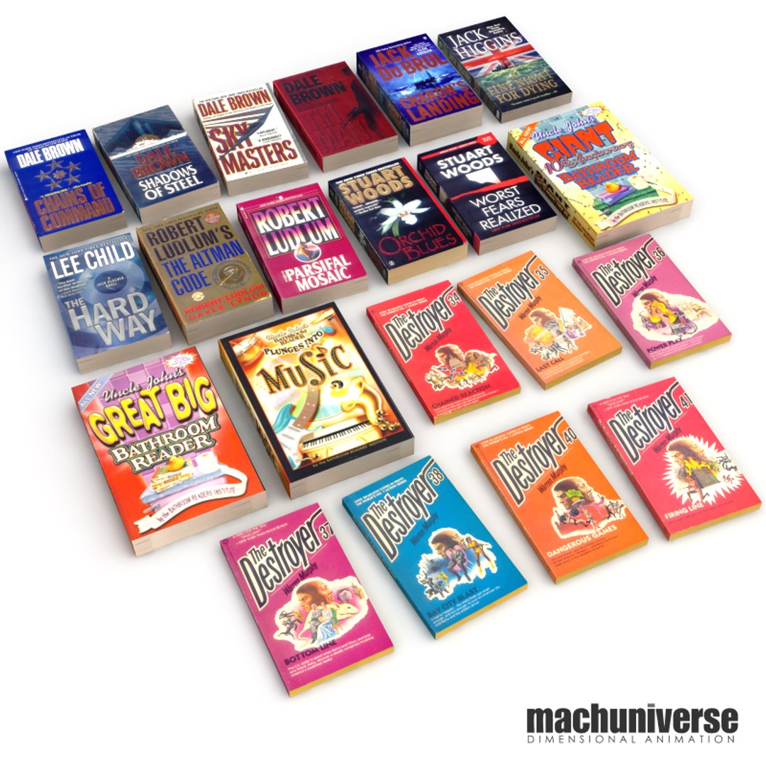 Paperback Books 3d Lwo