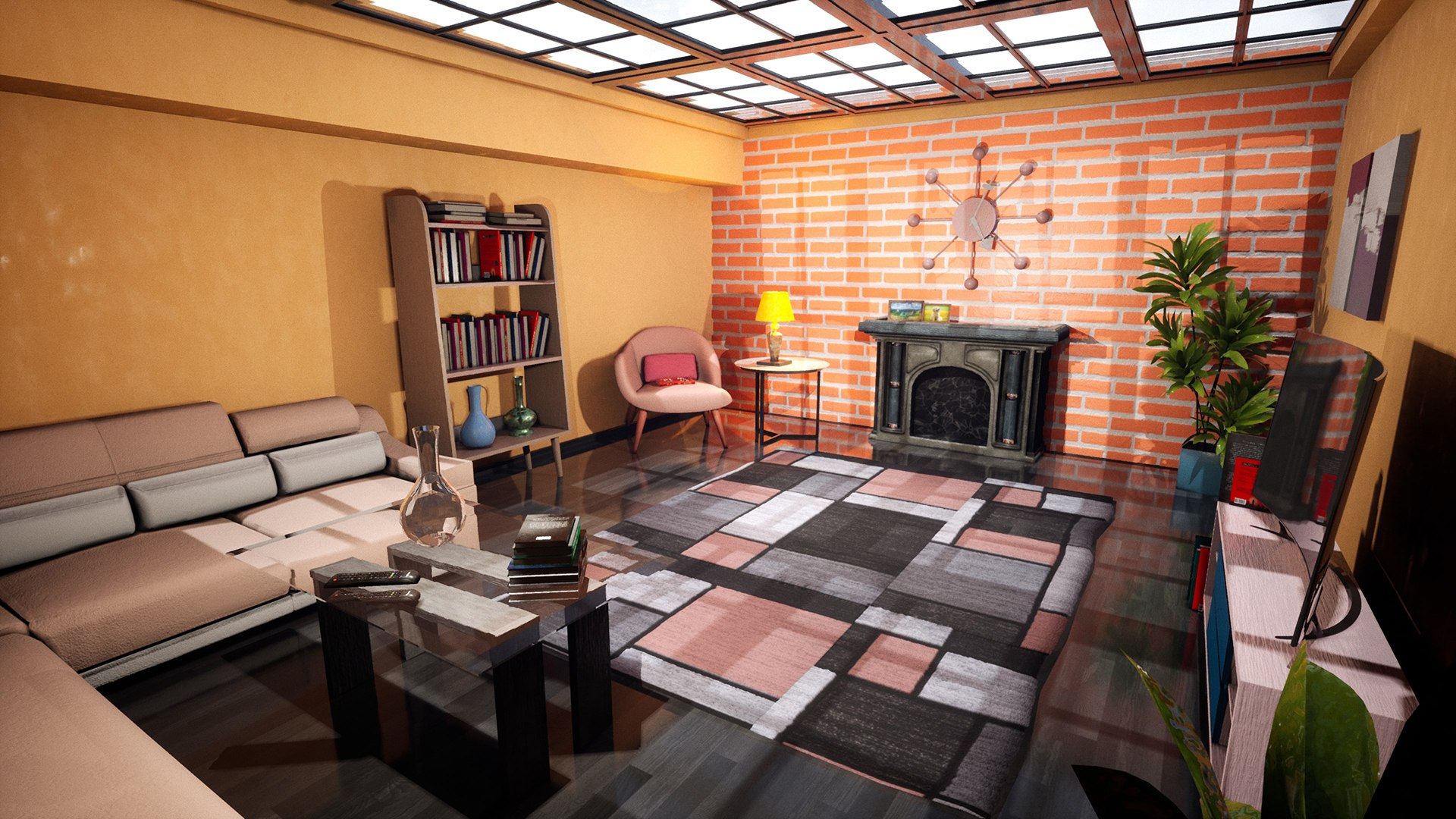 Modern Living Room Furniture Package 100 Variations 3D Model ...