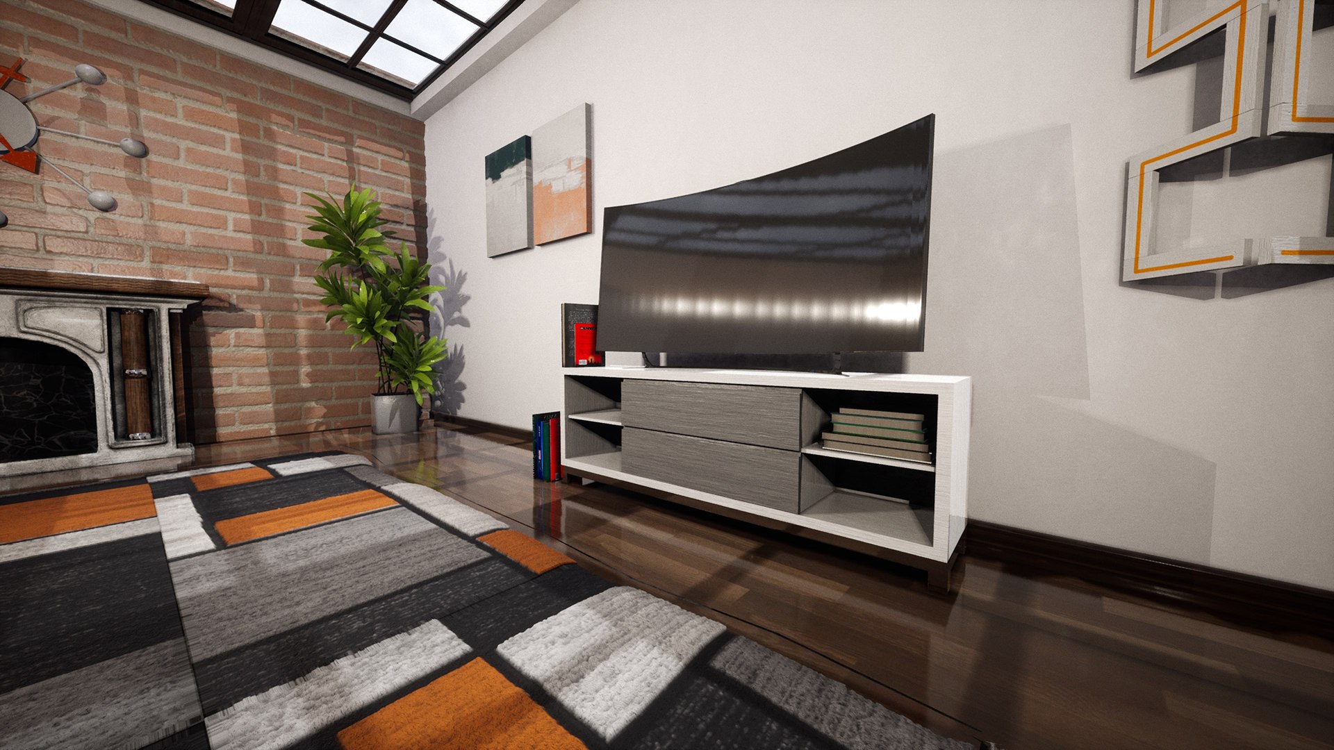 Modern Living Room Furniture Package 100 Variations 3D Model ...