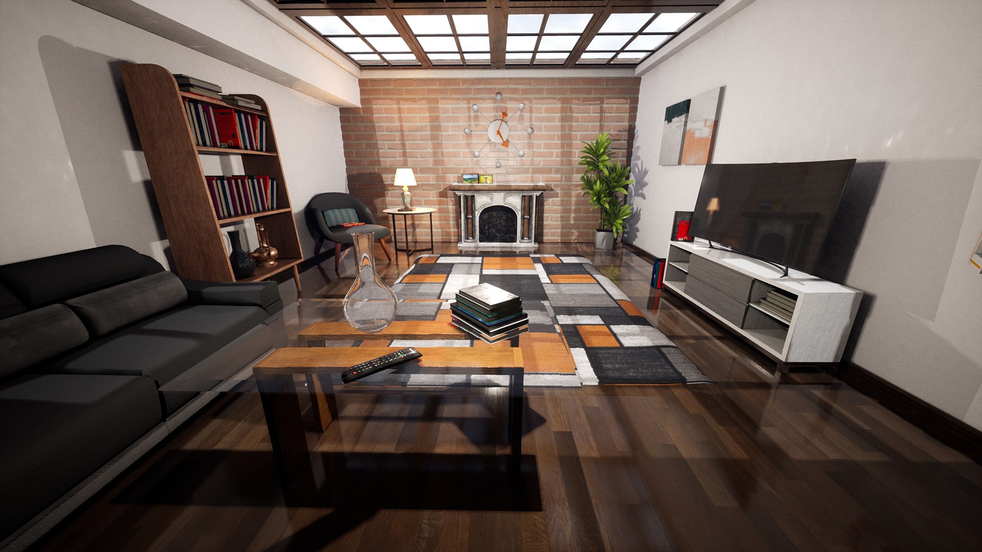 Modern Living Room Furniture Package 100 Variations 3D Model ...