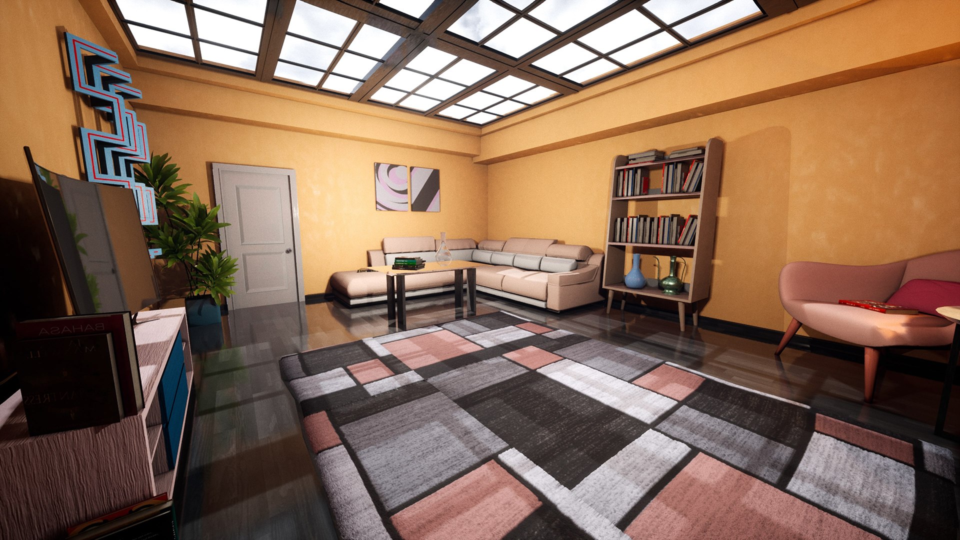 Modern Living Room Furniture Package 100 Variations 3D Model ...