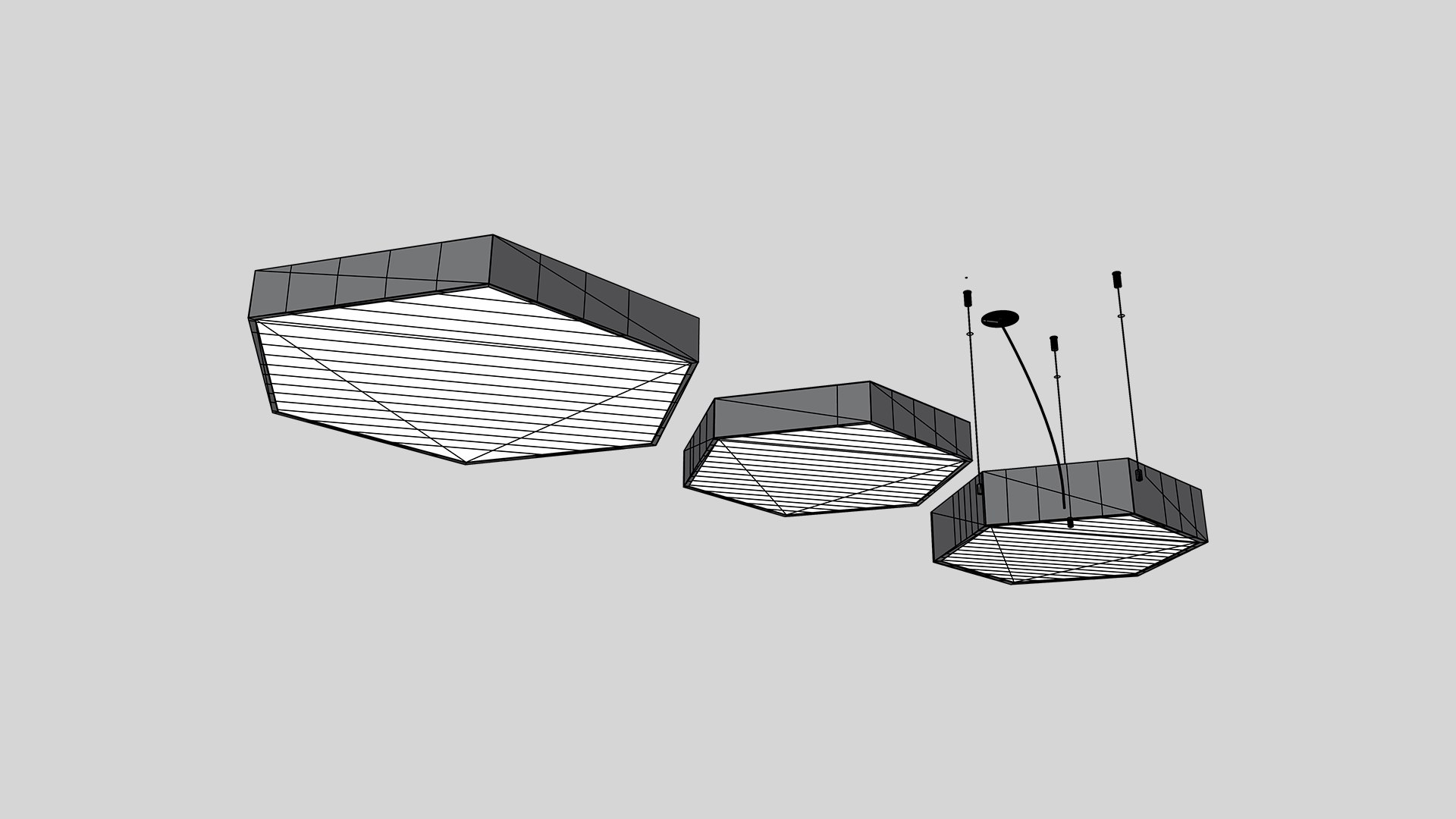 3D LED Panel Modern Ceiling Light 3D Model Pack 3D Model - TurboSquid ...