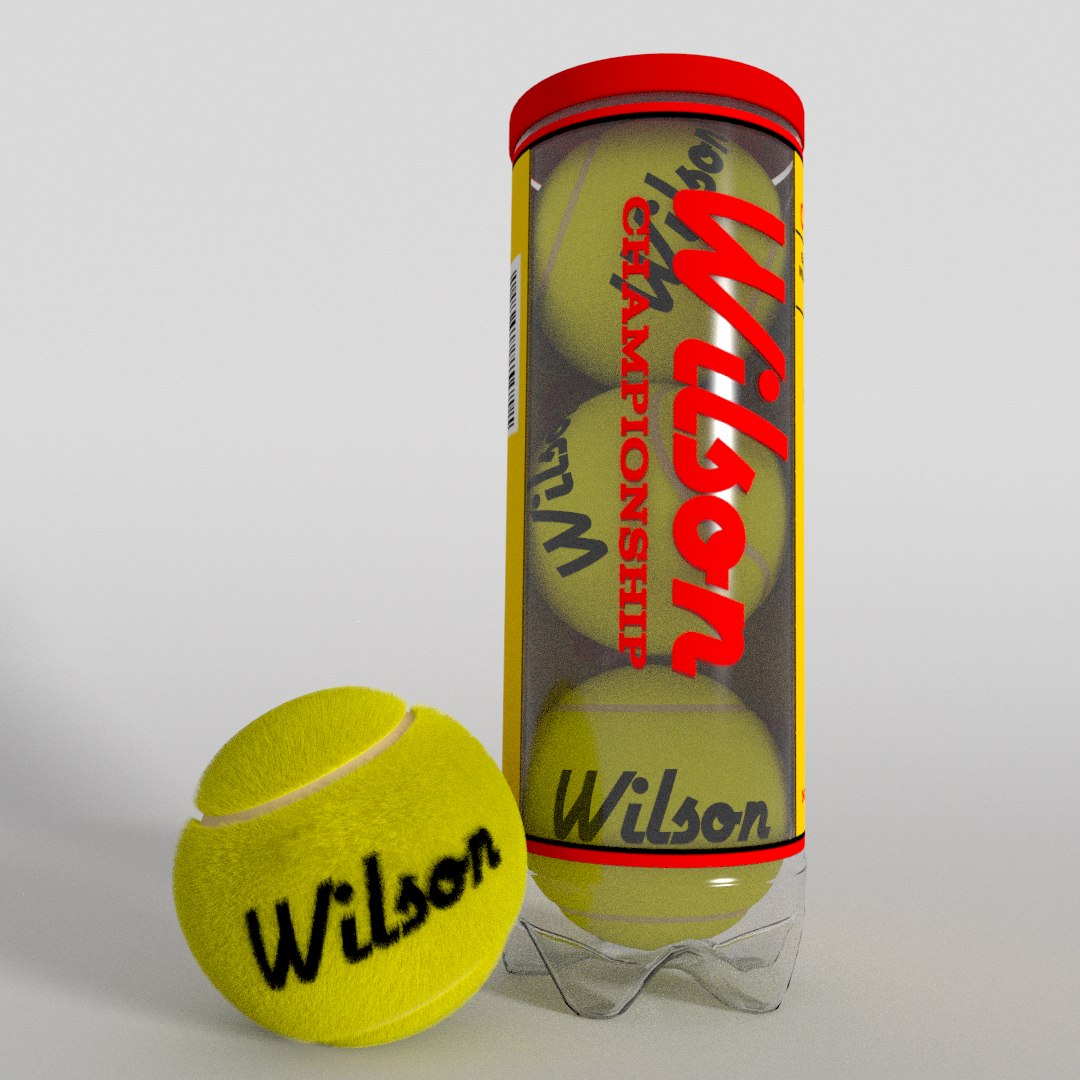 Great Tennis Balls Container 3d Model