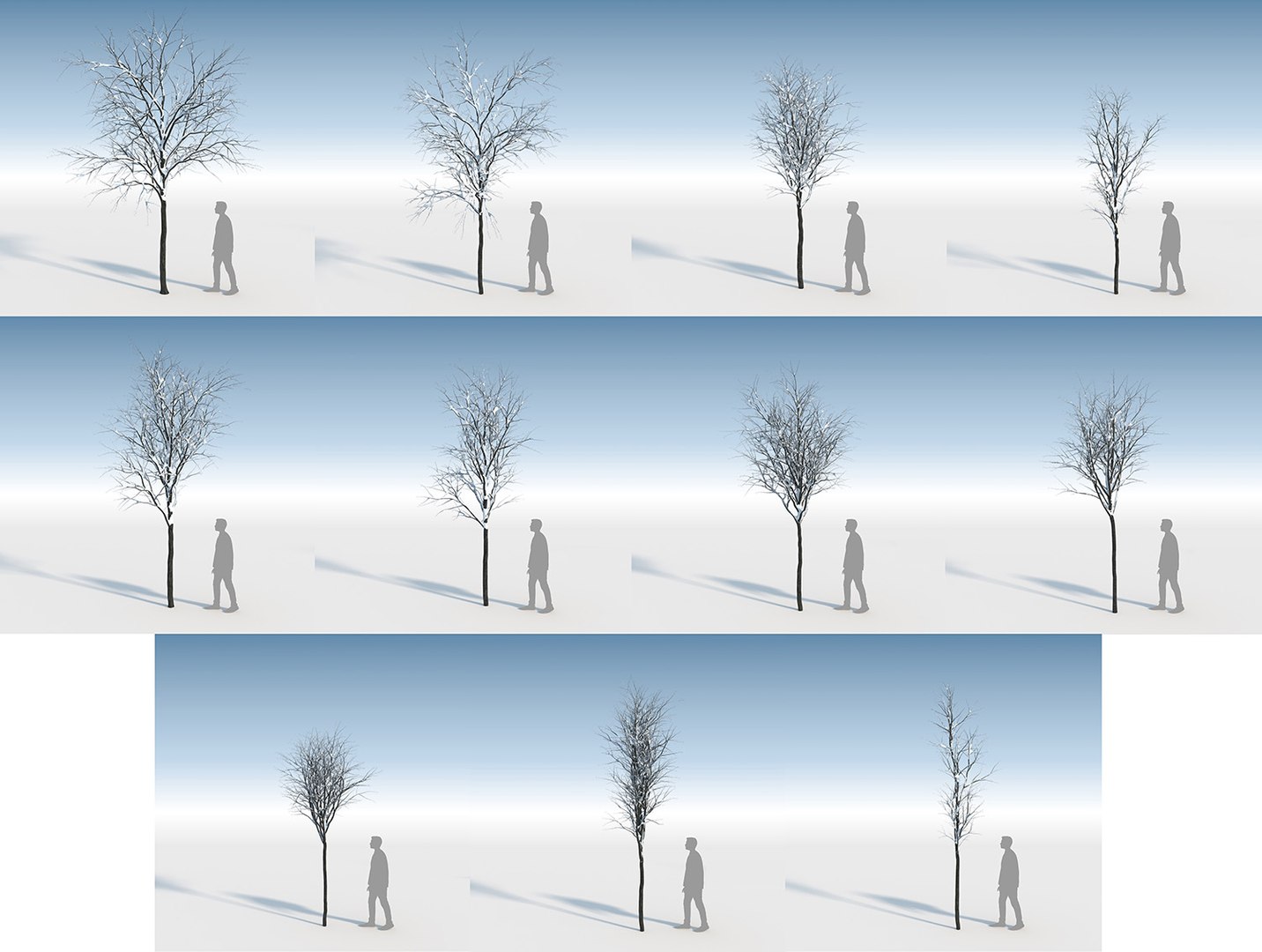 Trees Pack 3d Obj