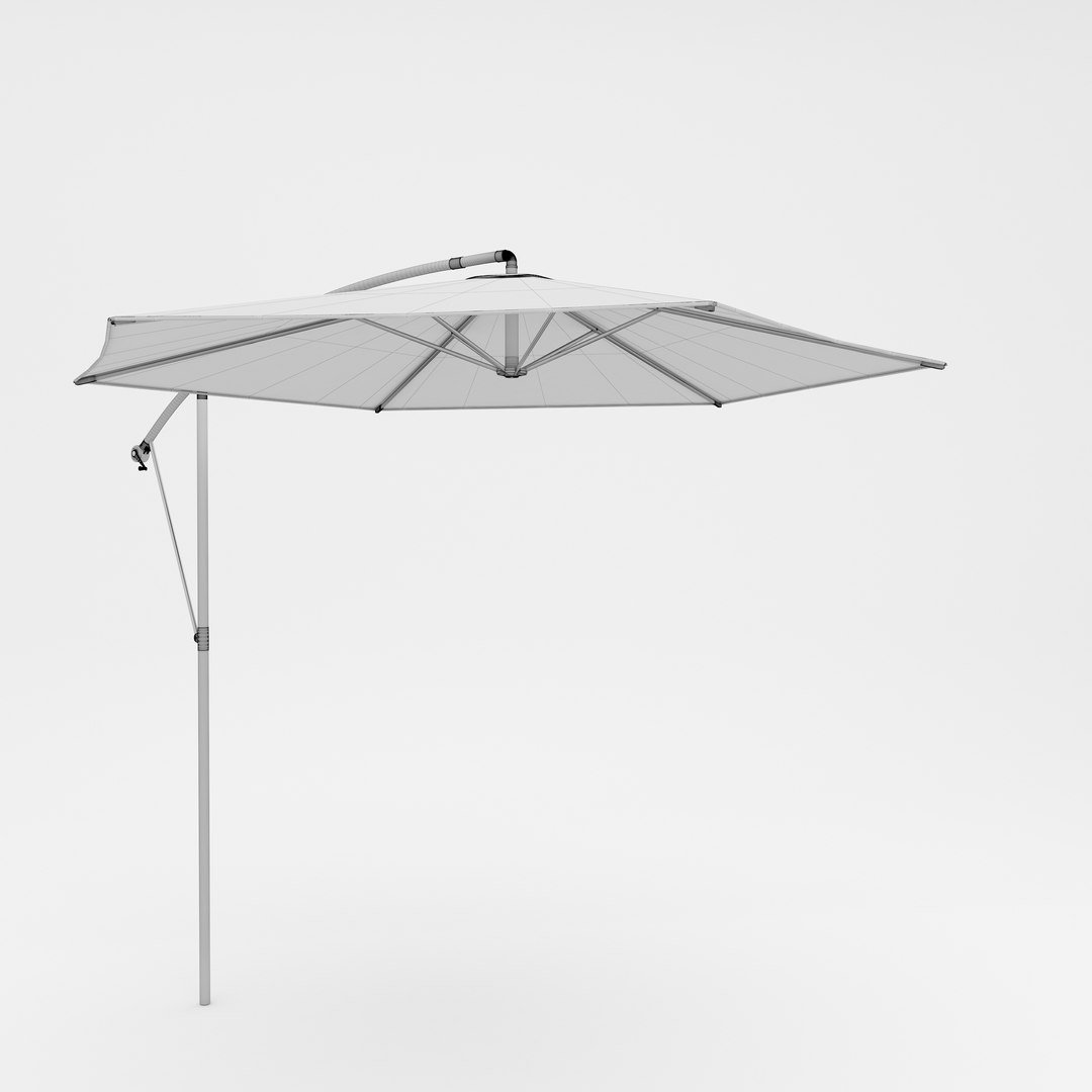 Round Parasol 3D Model- Ready To Render With Vray 3DSMax 3D Model ...